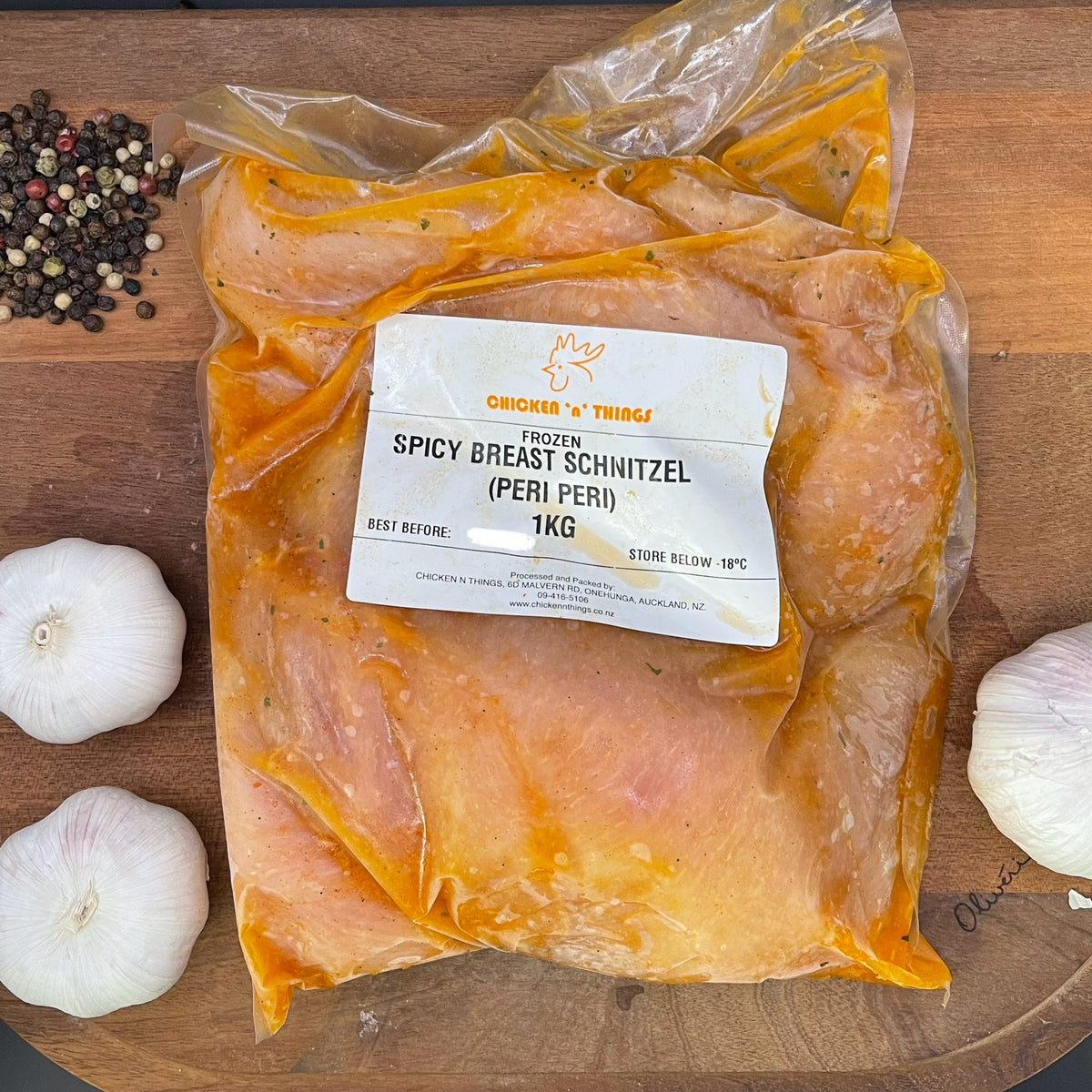 Marinated Chicken Schnitzel Peri Peri (Fresh) - 1kg – Chicken n Things
